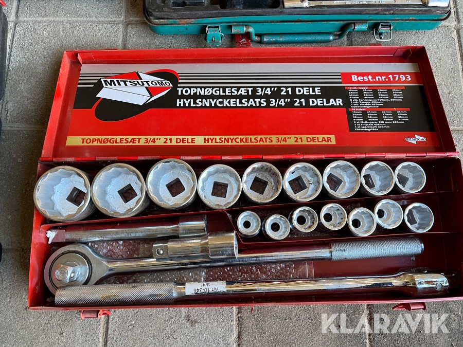 Hylsnyckelsatser Kamasa Mitsutomo Granit, Kristianstad, Klar