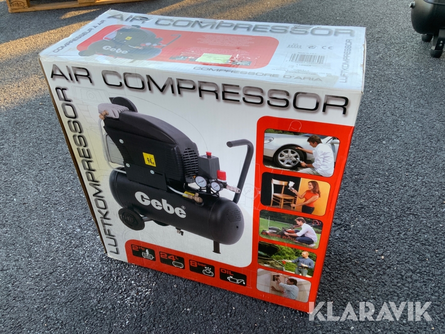 Klaravik Auktioner | Kompressor Gebe Nuair FC2/24E