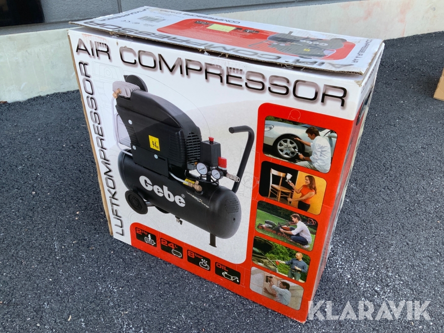 Klaravik Auktioner | Kompressor Gebe Nuair FC2/24E