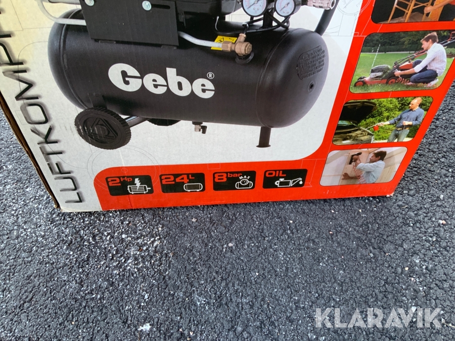 Klaravik Auktioner | Kompressor Gebe Nuair FC2/24E