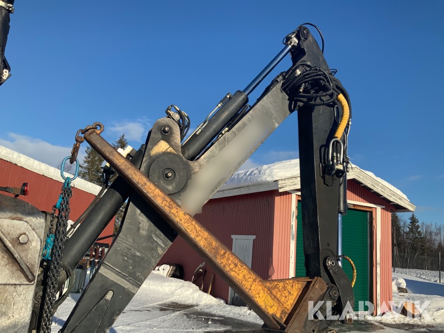 Traktorgrävare linjemaskin Huddig 1160D Med personkorg