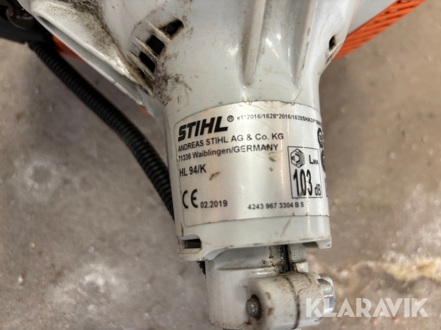 Häcksax Stihl HL94/K, Karlskrona, Klaravik auktioner