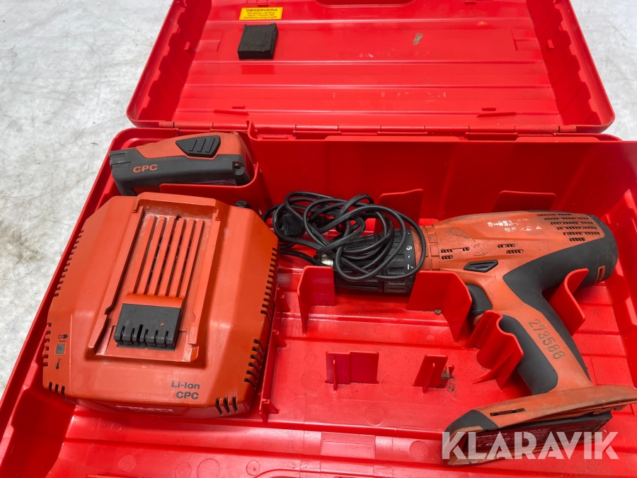 Borrskruvdragare Hilti SF22-A, Svalöv, Klaravik auktioner