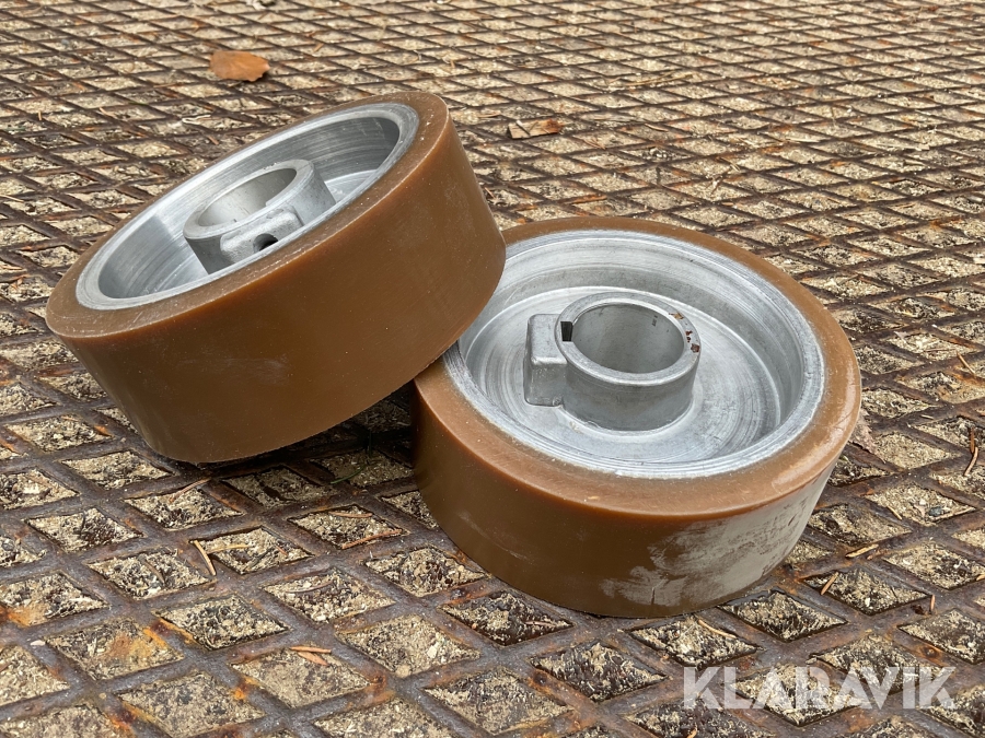 Gummibeklädda matarhjul för Weinig, Jönköping, Klaravik aukt