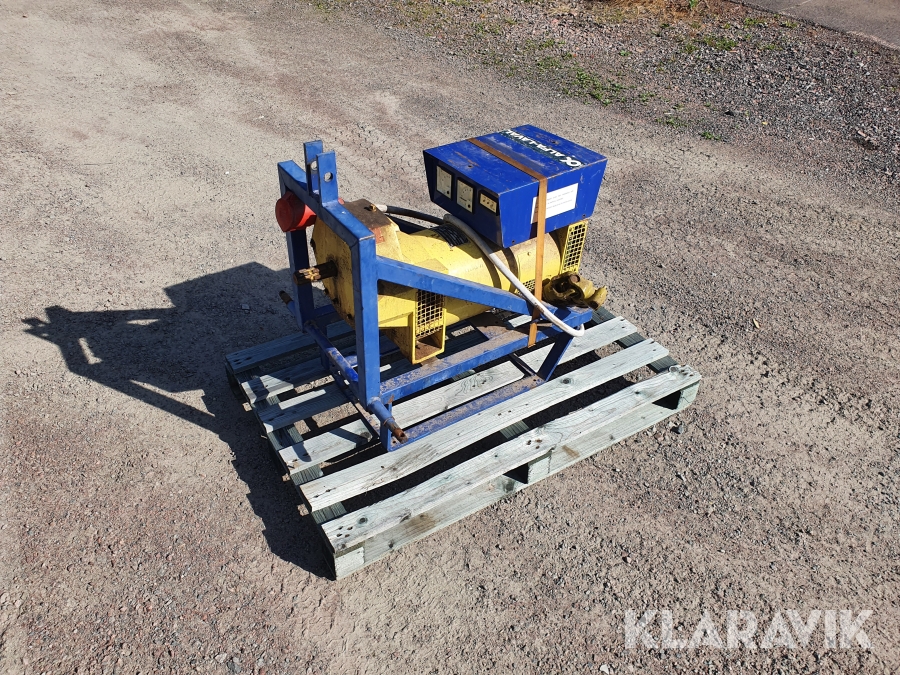 Traktordrivet elverk Alfa-Laval 15 kVA, Karlstad, Klaravik a