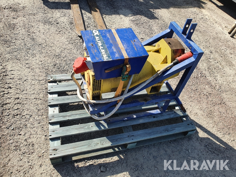 Traktordrivet elverk Alfa-Laval 15 kVA, Karlstad, Klaravik a