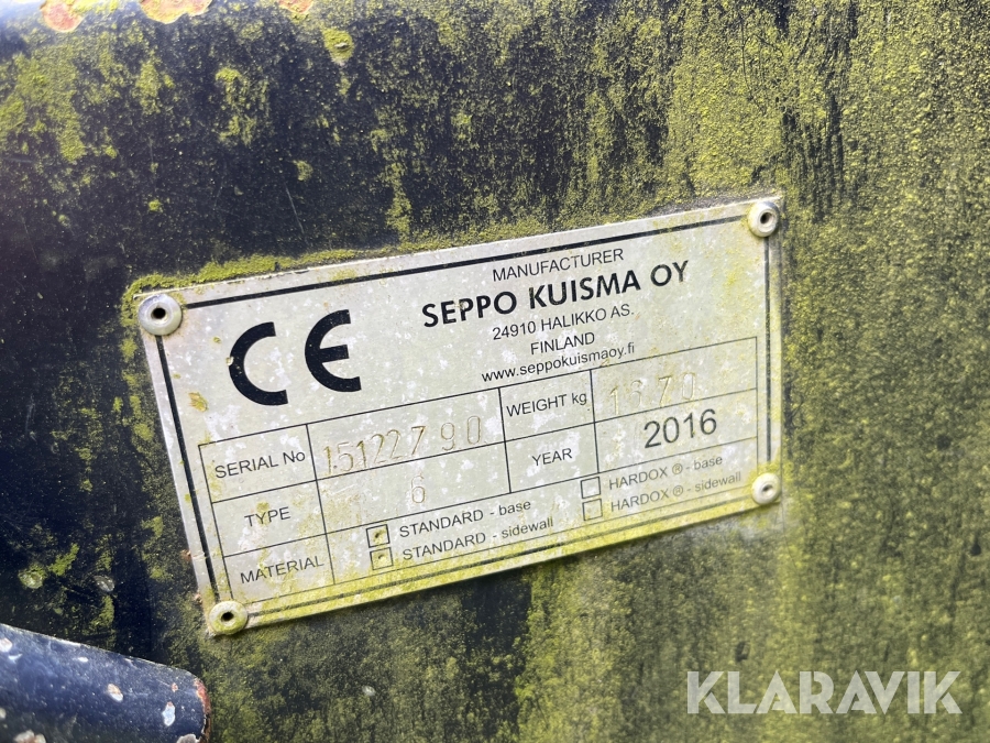 Traktorvagn Seppo Kuisma 6, Östhammar, Klaravik auktioner