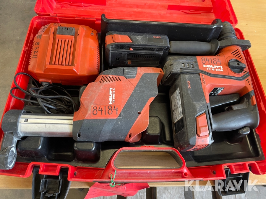 Slagborrmaskin med dammsugare & Regelklipp Hilti & CMC, Lidk