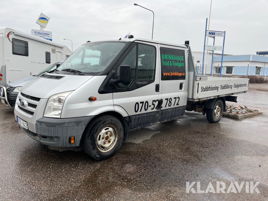 Flakbil Ford Transit 350, Gävle, Klaravik auktioner