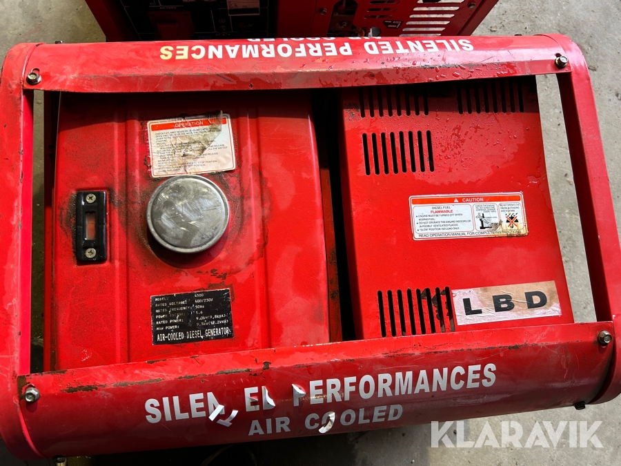 Diesel generator LBD 4500, Båstad, Klaravik auktioner
