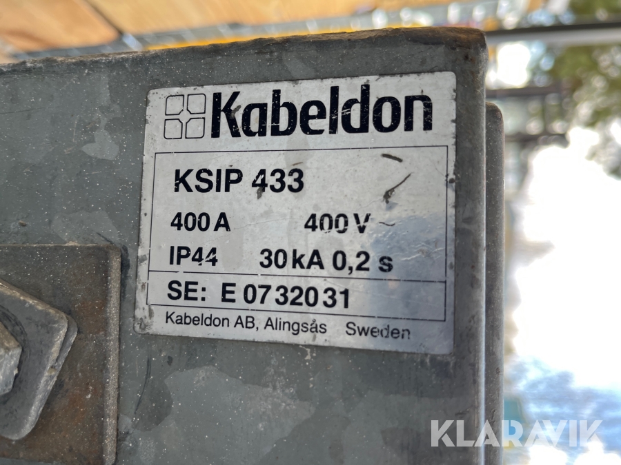 Kabeldon KSIP433, Södertälje, Klaravik auktioner