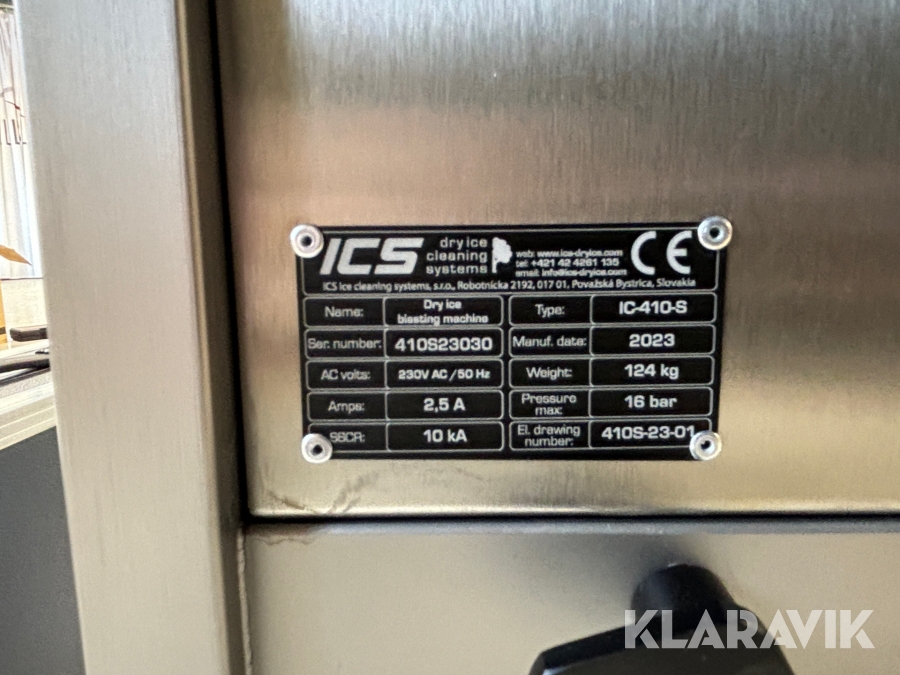 Isbläster ICS IC-410-S, Avesta, Klaravik auktioner