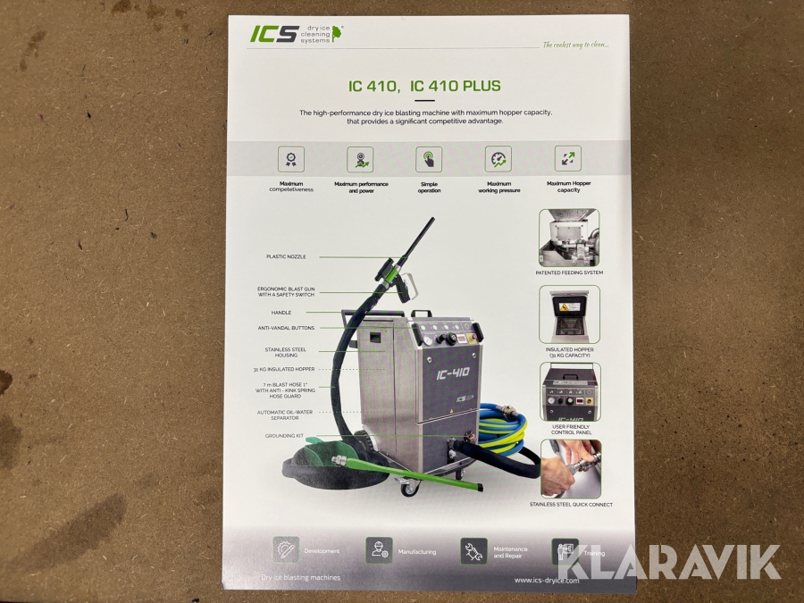 Isbläster ICS IC-410-S, Avesta, Klaravik auktioner