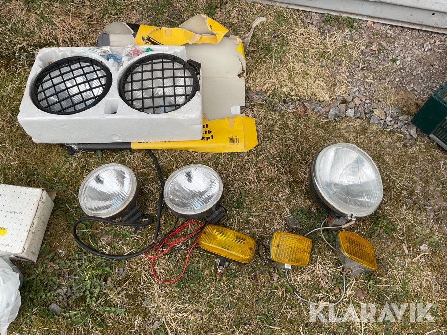 Extraljus till bil, Färgelanda, Klaravik auktioner