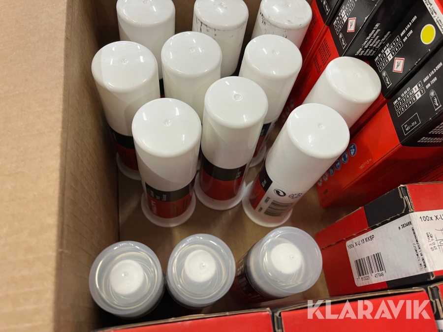 Diverse objekt till bultpistol Hilti, Östhammar, Klaravik au