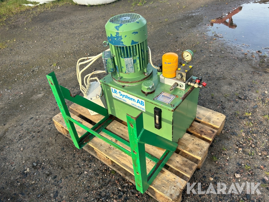 Hydraulaggregat till utgödsling LR. System 27 L 5,5 kW, Var