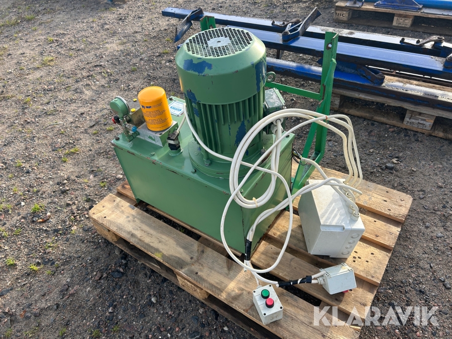 Hydraulaggregat till utgödsling LR. System 27 L 5,5 kW, Var