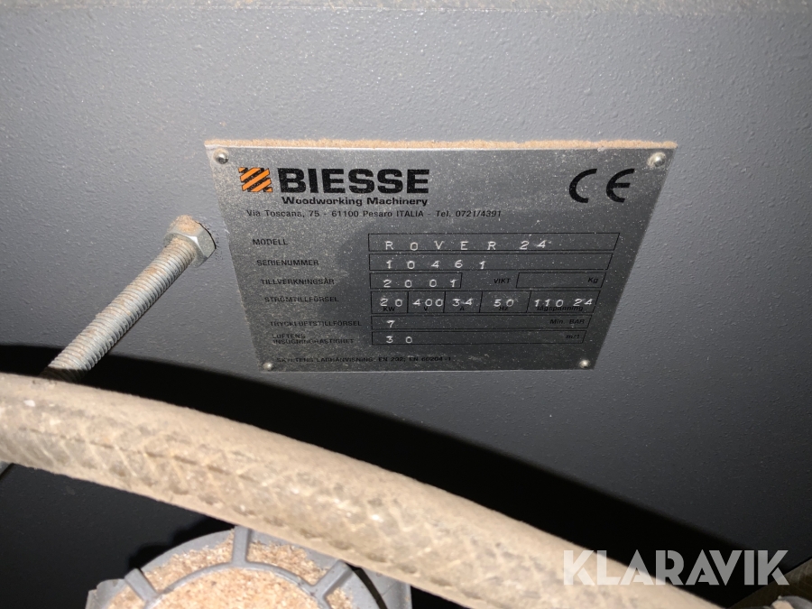 CNC maskin Biesse Rover 24, Tibro, Klaravik auktioner