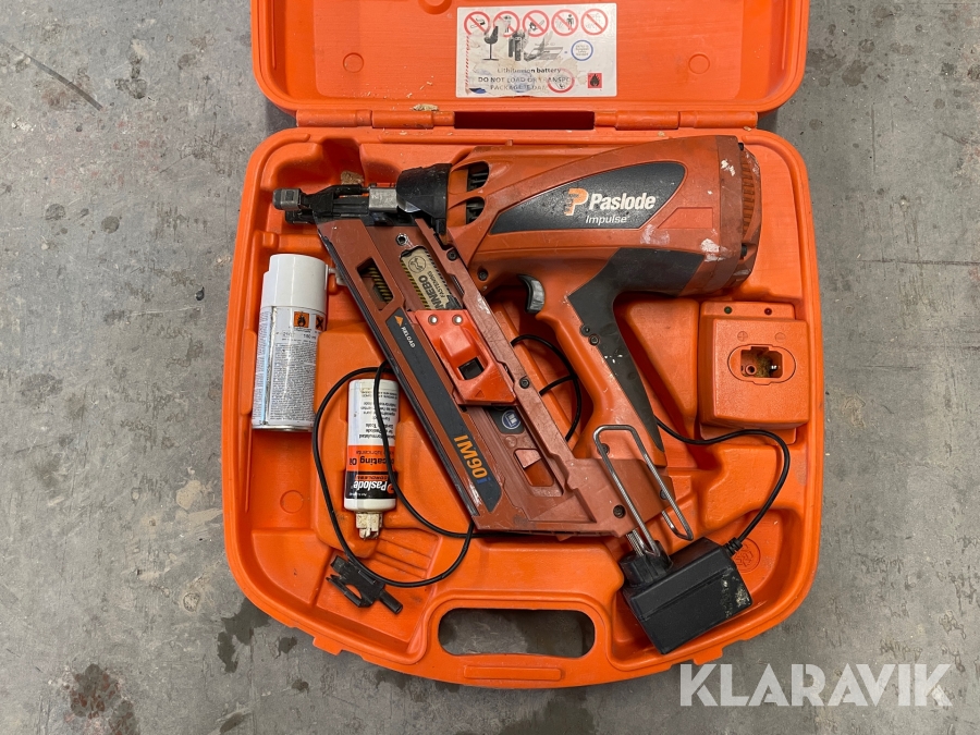 Spikpistol Paslode IM90, Sundsvall, Klaravik auktioner