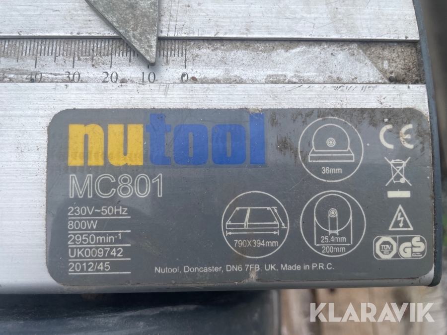 Stenkap Nu tool MC801, Botkyrka, Klaravik auktioner