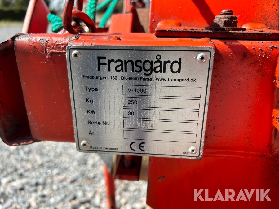 Lunningsvinsch Fransgård V- 4000, Trollhättan, Klaravik aukt