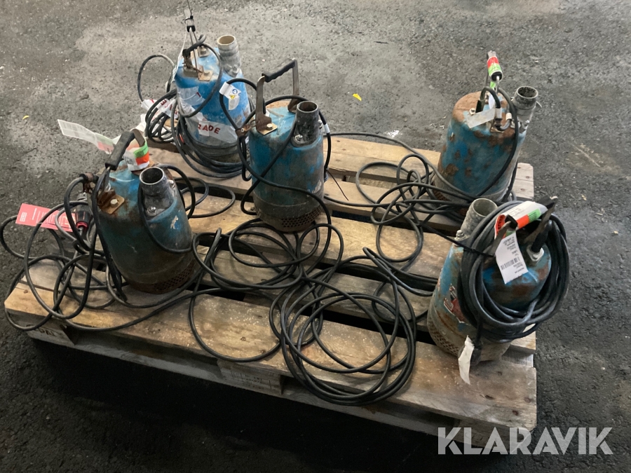 Dränkbara pumpar Tsurumi LB 800, Jönköping, Klaravik auktion