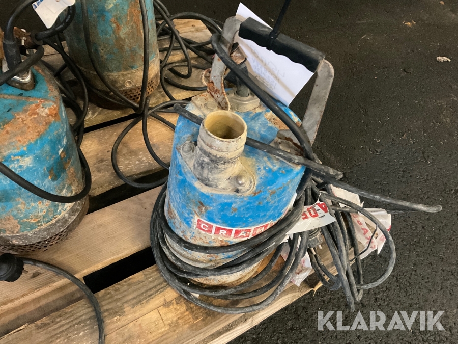 Dränkbara pumpar Tsurumi LB 800, Jönköping, Klaravik auktion