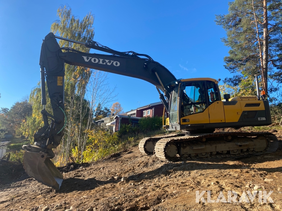 Grävmaskin Volvo EC220DL, Gävle, Klarav
