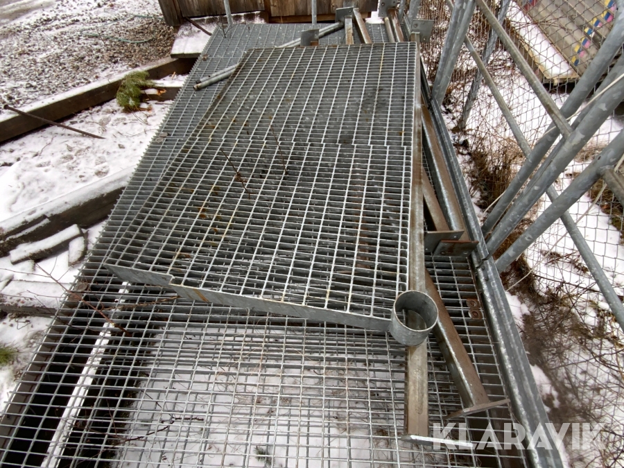 Trapplan av gallerdurk Weland, Borås, Klaravik auktioner