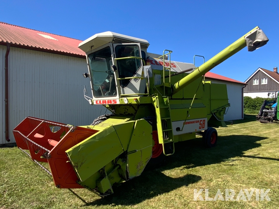 Tröska Claas Dominator 58, Simrishamn, Klaravik auktioner