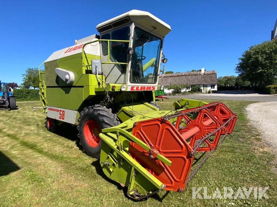 Tröska Claas Dominator 58, Simrishamn, Klaravik auktioner