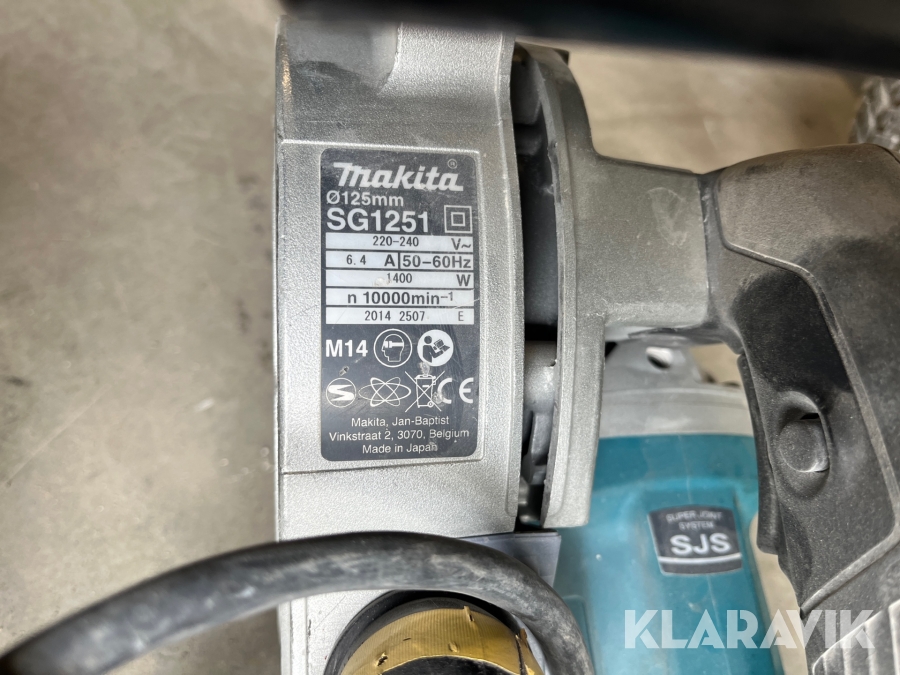Betongspårfräs Makita SG1250, Stockholm, Klaravik auktioner