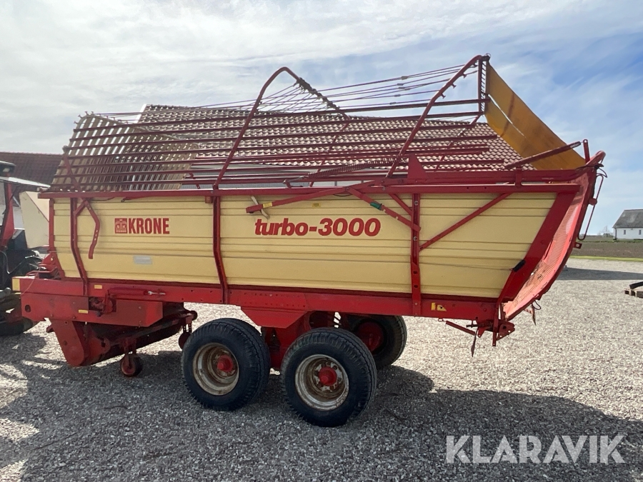 Självlastarvagn Krone Turbo -3000, Skurup, Klaravik auktione