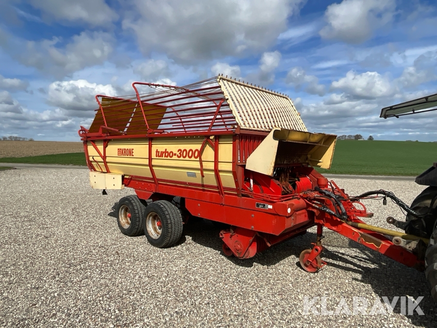 Självlastarvagn Krone Turbo -3000, Skurup, Klaravik auktione