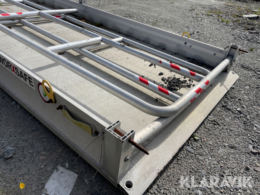 Landgång med räcken Worxsafe, Kungälv, Klaravik auktioner