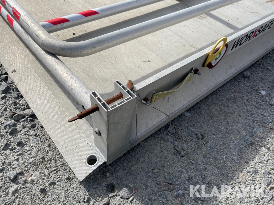 Landgång med räcken Worxsafe, Kungälv, Klaravik auktioner