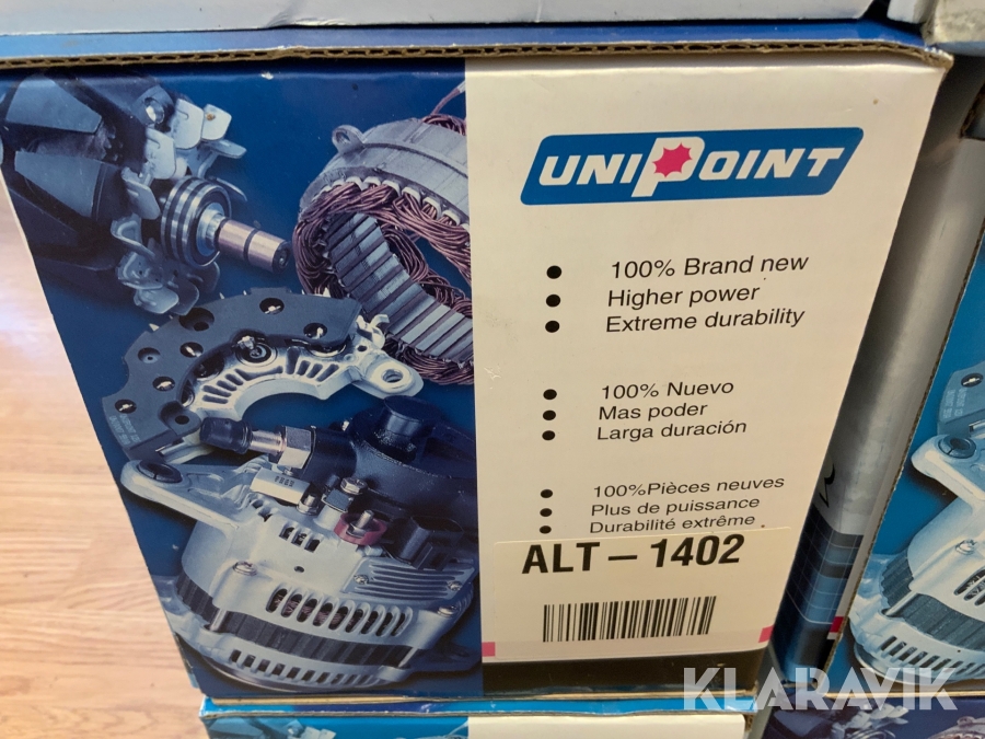 Generator till lastbil Unipoint 105 amp, Mönsterås, Klarav