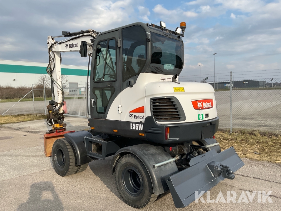 Hjulgrävare Bobcat E55W, Trelleborg, Klaravik auktioner