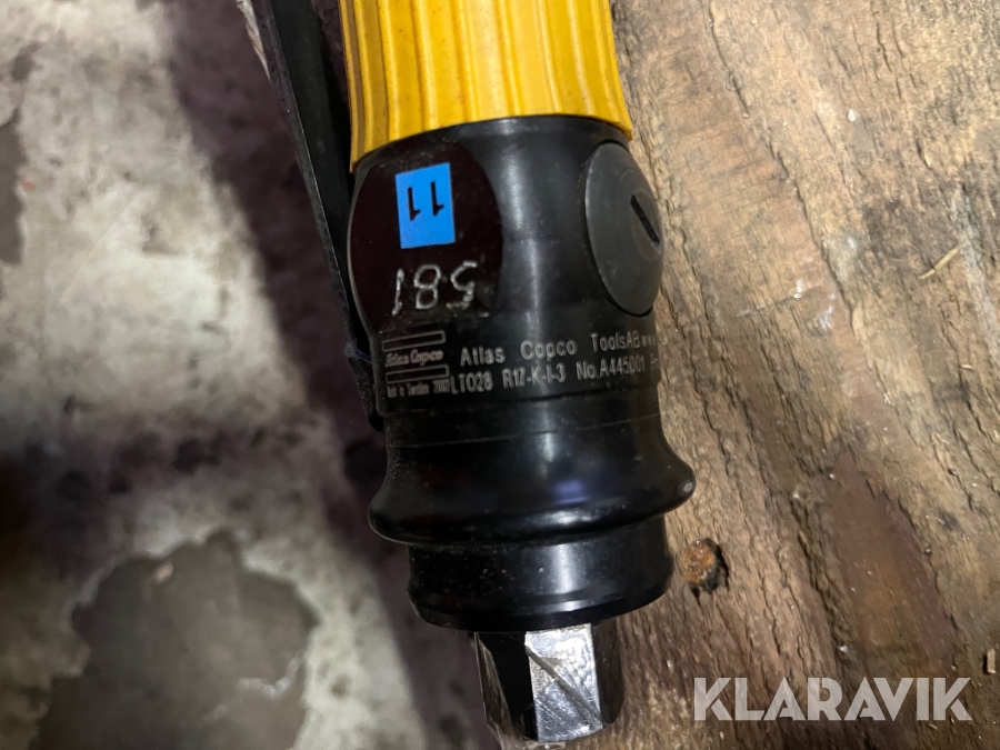 Öppen mutterdragare pneumatisk Atlas Copco, Motala, Klaravik