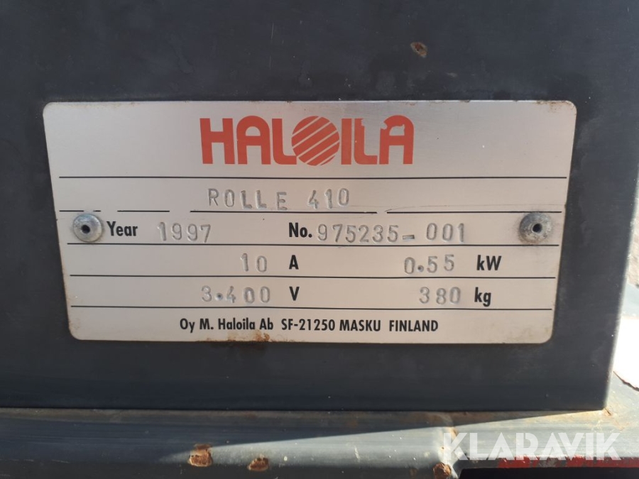 Pallinplastare / Sträckfilmsmaskin Haloila Rolle 410, Linköp