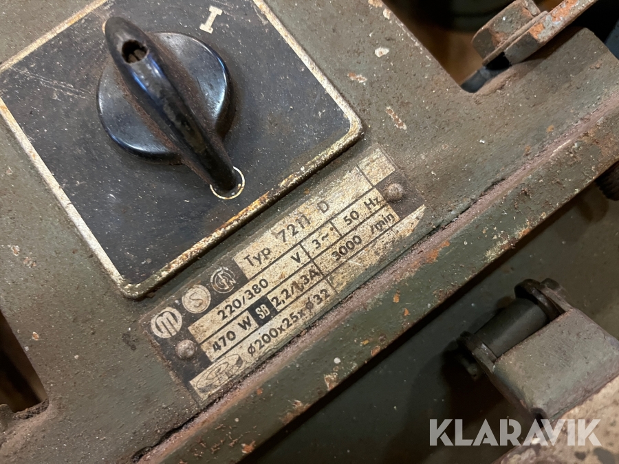 Slip 3-fas Metabo 7211D, Vadstena, Klaravik auktioner