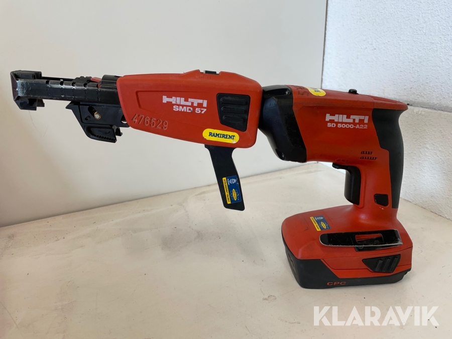 Klaravik Auktioner | Gipsskruvdragare + automat Hilti SD 5000-A22