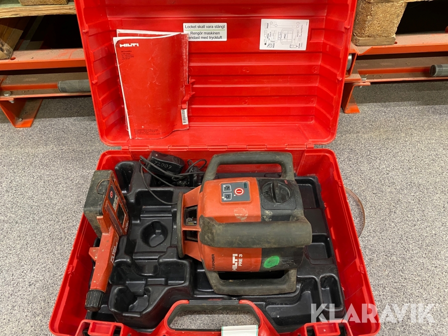 Planlaser Hilti PRE 3, Halmstad, Klaravik auktioner