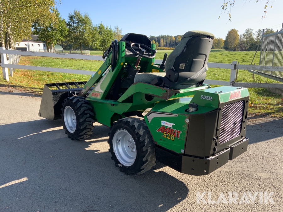 Hjullastare Avant 520, Skövde, Klaravik auktioner
