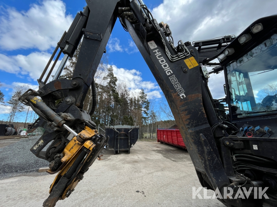 Grävlastare Huddig 1260C, Norrtälje, Klaravik auktioner