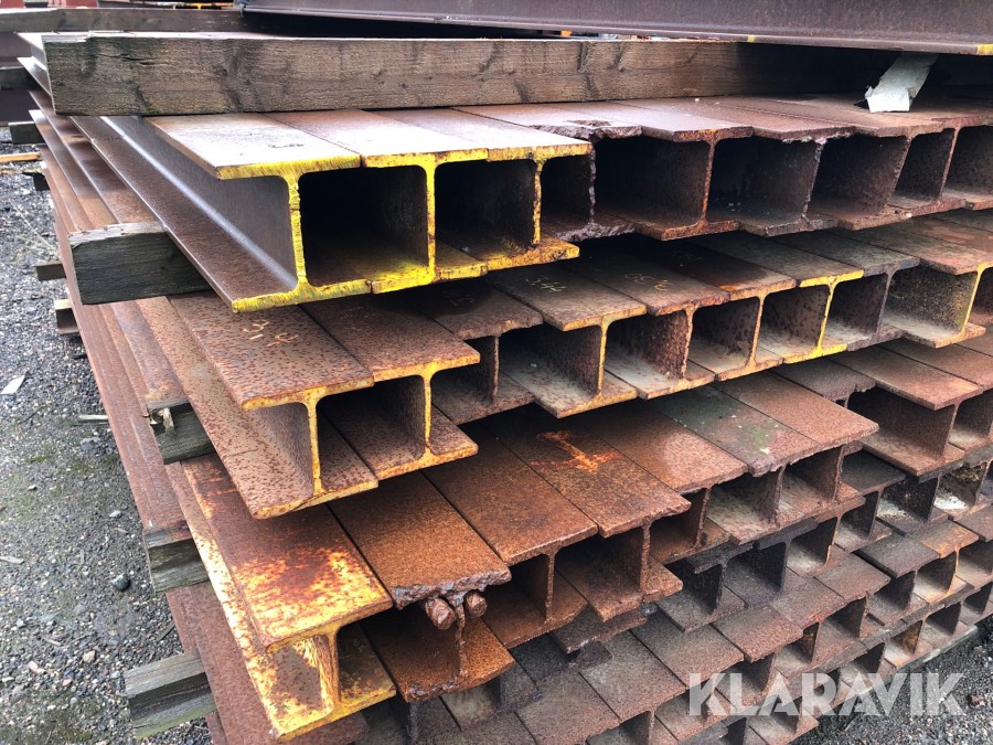 Klaravik Auktioner | Stålbalk HE120B 40 st Längd 3,1-3,4m