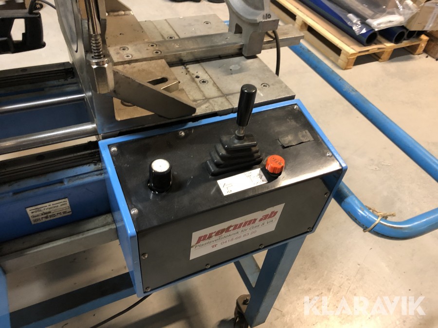 Klaravik Auktioner | Svets Widos Polypress 4002 med bandsåg