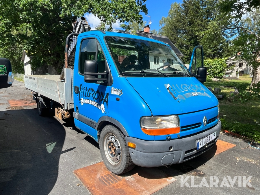 Flakbil Renault Master 2,5, Norrtälje, Klaravik auktioner