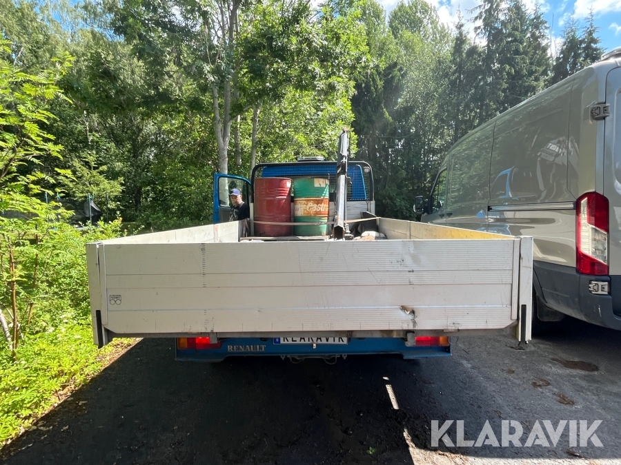 Flakbil Renault Master 2,5, Norrtälje, Klaravik auktioner