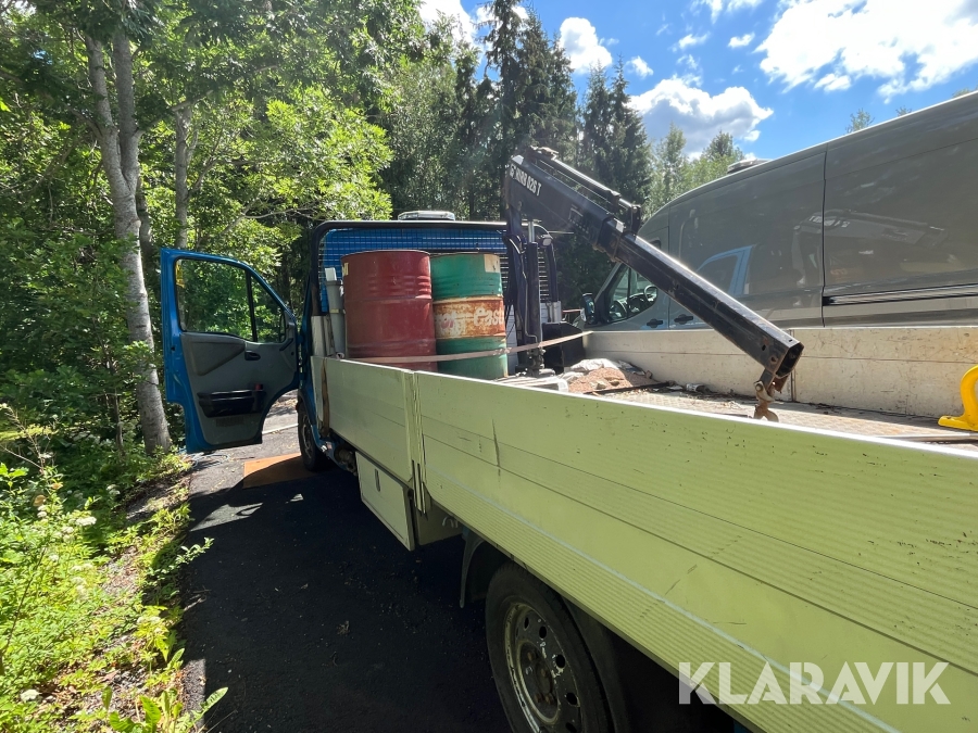 Flakbil Renault Master 2,5, Norrtälje, Klaravik auktioner